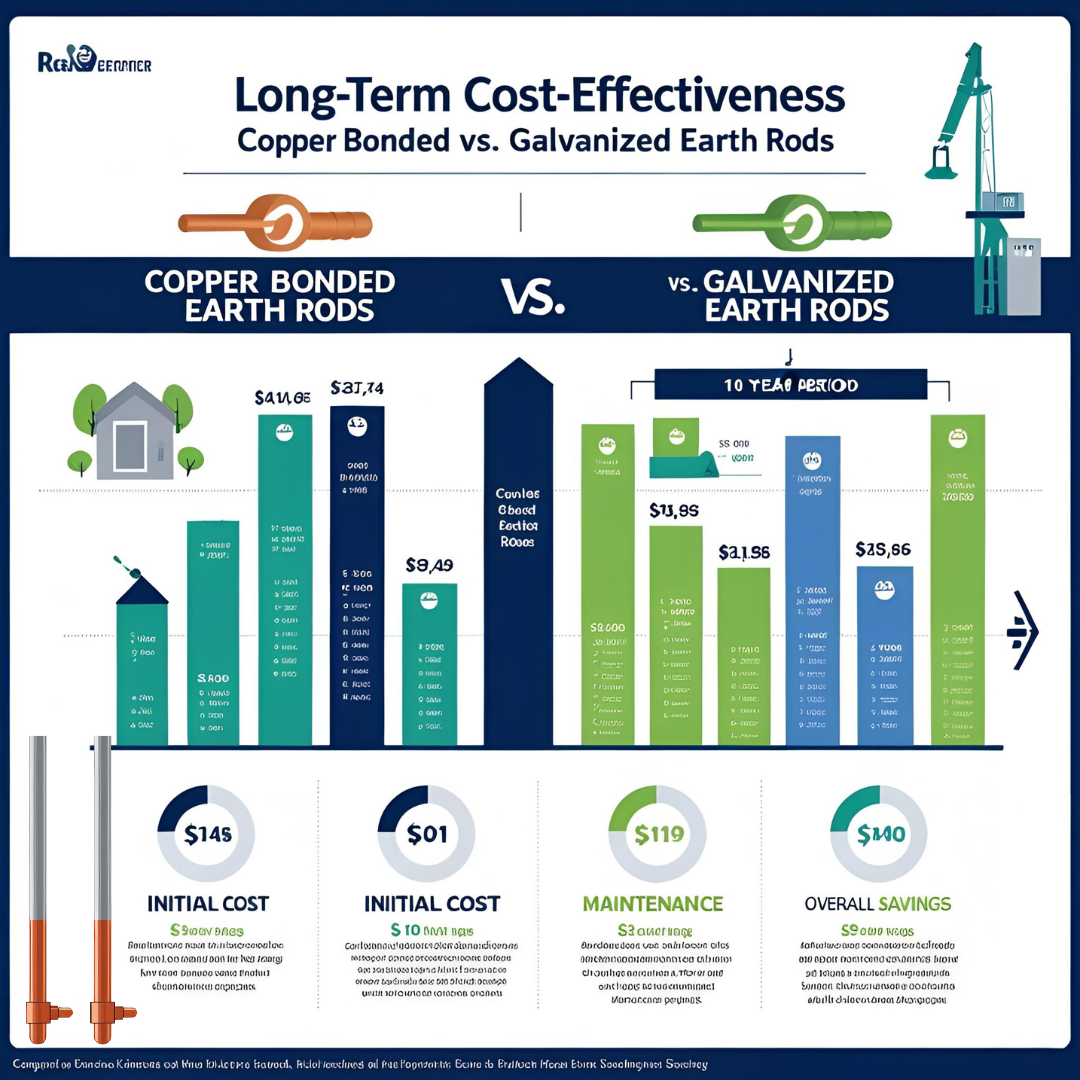 Copper Bonded vs. Galvanized Earth Rods: Which Lasts Longer? » Shree ...